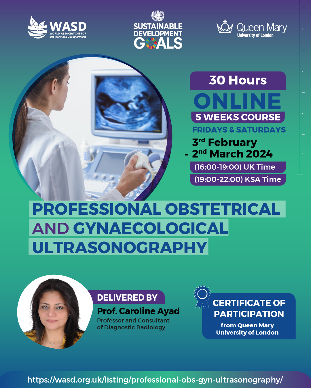 Professional Obstetrical and Gynaecological Ultrasonography – WASD